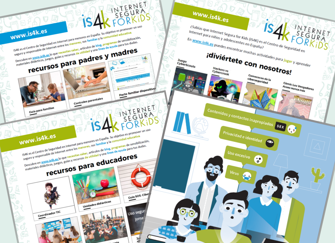 Material de difusión para centros educativos | Menores | INCIBE